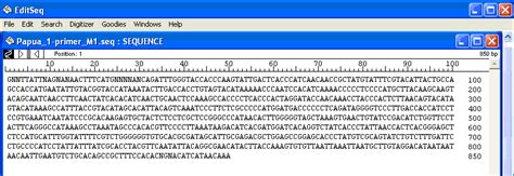 results of p apua human mitochondrial dna sequence analysis using