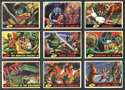 Lot Detail 1962 Topps Mars Attacks Complete Set Of 55 Cards