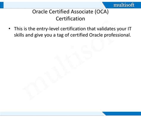 Ppt Oracle Primary Certifications Powerpoint Presentation Free