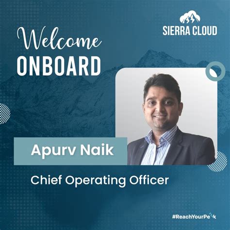 sierra cloud on linkedin we are excited to welcome mr apurv naik who