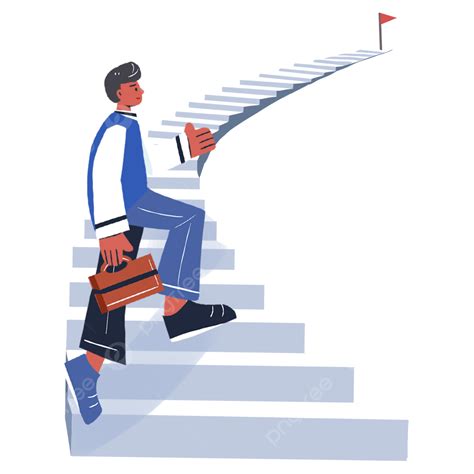 Cartoon Stairs Going Up