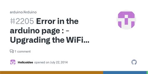 Error In The Arduino Page Upgrading The Wifi Shield Firmware · Issue 2205 · Arduinoarduino