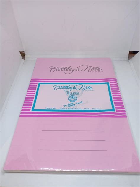 Cattleya Notebook Filler 5 Pcs In 1 Pack Assorted Colors Lazada Ph