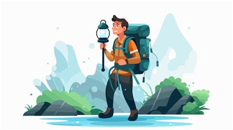Explorer Idea 2d Flat Cartoon Vector Illustration Premium Ai Generated Vector