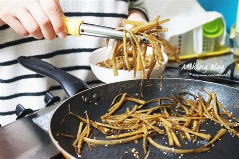 우엉으로 우엉조림우엉튀김만들기