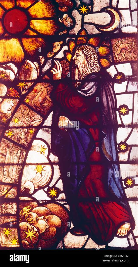 Creation Of The Firmament Stained Glass Window Italy Milan Museo