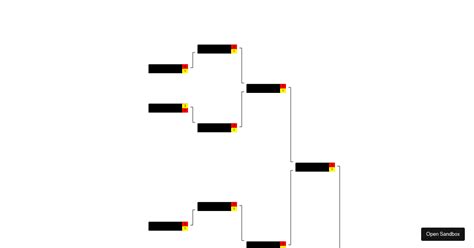 React Tournament Bracket Examples Codesandbox