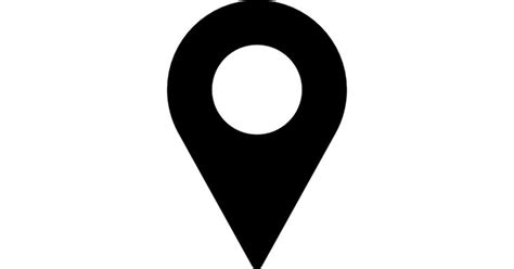 Free Black And White Map Pointer Icon