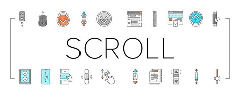 Premium Vector Scroll Computer Mouse Cursor Icons Set Vector