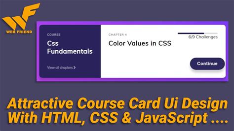 Course Card Design HTML CSS Simple Product Card Design Html Css WEB FRIEND Card Design