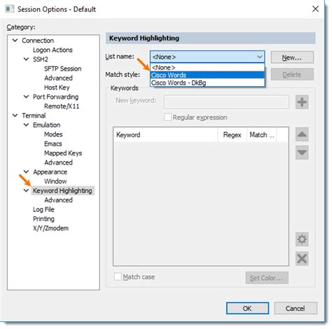 Scripting Examples Import Keyword Highlighting Ini File