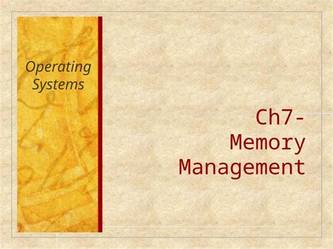 Pptx Ch07 Memory Management Dokumen Tips