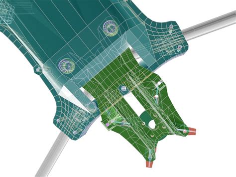 D Structure Abstract D Render Stock Illustration Illustration Of Machine Drawing
