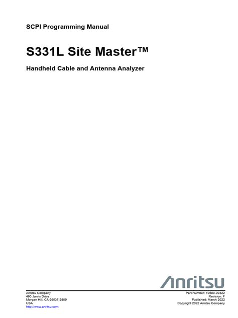 S331l Scpi Programming Manual Pdf Computer Network Usb