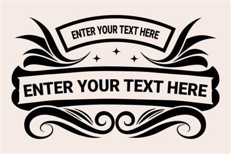 Elegant Scroll Frame With Ribbon Banner Graphic By Nurearth · Creative Fabrica