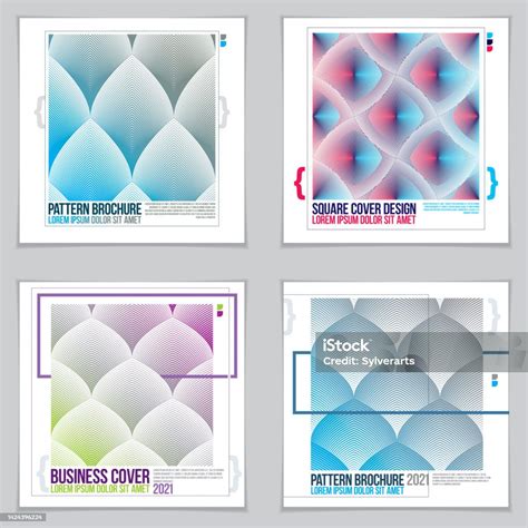 커버 플 래 카드 포스터 전단지 및 배너 디자인에 대 한 템플릿 디자인에 대 한 차가운 기하학적 벡터 설정된 라인 배경 최소한의 안내 책자 디자인입니다 가리기에 대한 스톡