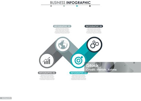 Business Data Chart Abstract Elements Of Graph Diagram With 4 Steps Strategy Options Parts Or
