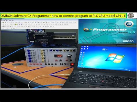 Omron software CX-Programmer tutorial connect to Omron CPU CP1L-E - YouTube