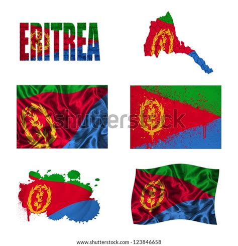 Eritrea Flag Map Different Styles Different Stock Illustration Shutterstock