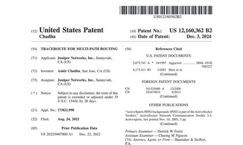 Networking Traceroute Patent Ankit Chadha 29 Comments