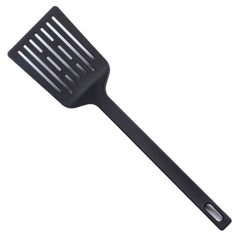 Black Nylon Slotted Spatula