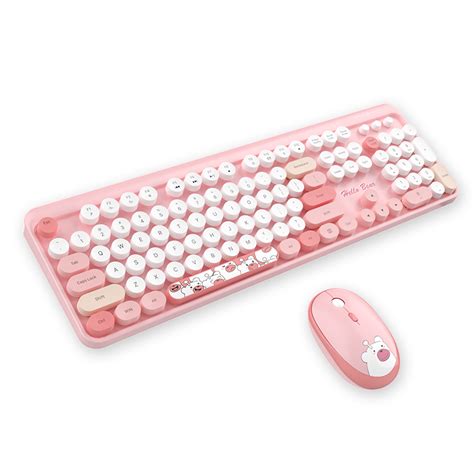 Geezer Hello Bear 2 4ghz Wireless Keyboard And Mouse Combo Set