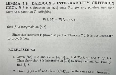 Solved Lemma 73 Darbouxs Integrability Criterion Dic