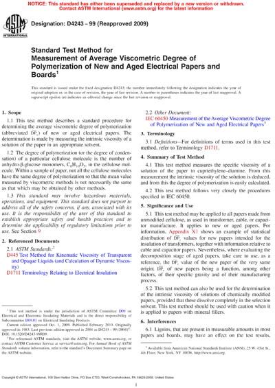 Astm D4243 99 2009 Standard Test Method For Measurement Of Average