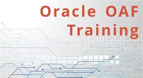 Oracle Oaf Training Oaf Online Training Oa Framework Training