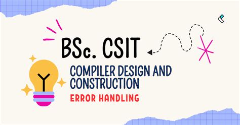 Error Handling In Compiler Design Compiler Design And Construction