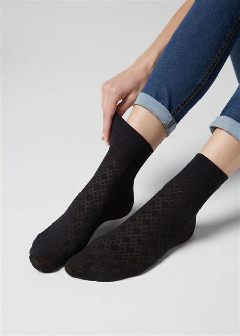 Женские Плотные Носки в Ромбах - Calzedonia