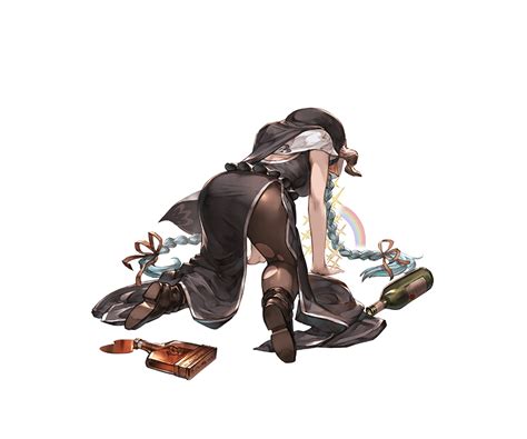 Minaba Hideo Lamretta Granblue Fantasy Brown Footwear Torn Legwear