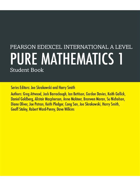 Pure Maths 1 Pdf