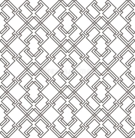 Geometric Abstract Seamless Pattern Linear Motif Background Stock