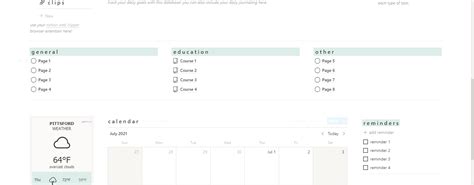 Sharing My Clean Aesthetics Notion Template Enjoy