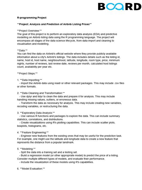 R Programming Project Pdf