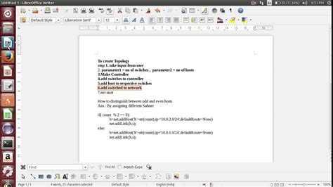 Create Custom Topology Using Mininet Youtube