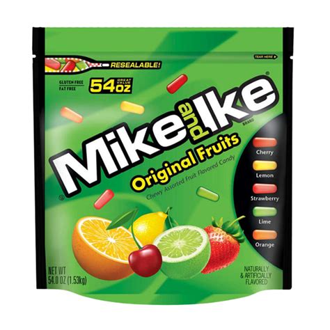 Mike And Ike Chewy Assorted Candies 54 Oz Lobo Worldwide Inc