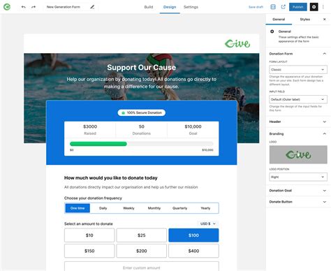 Introducing Two Panel Layout And Header Images GiveWP