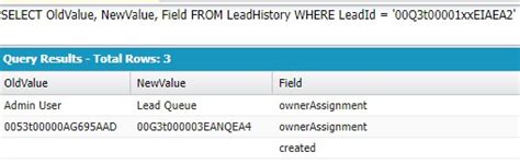 Salesforce Soql To Find Whether Lead Was Assigned Via Assignment Rule