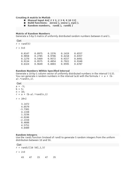 Random Matrices 17 03 2025 Pdf
