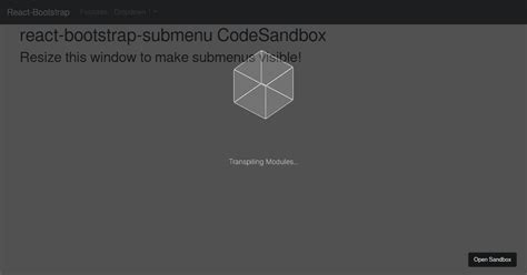 React Bootstrap Submenu Forked Codesandbox