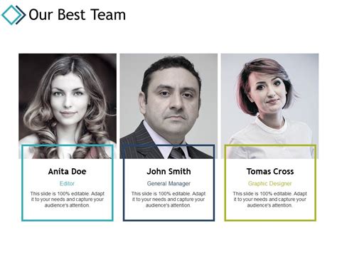 Our Best Team Introduction Ppt Powerpoint Presentation Gallery Brochure