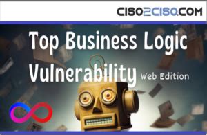 Top Business Logic Vulnerability In Web CISO CISO CYBER SECURITY GROUP