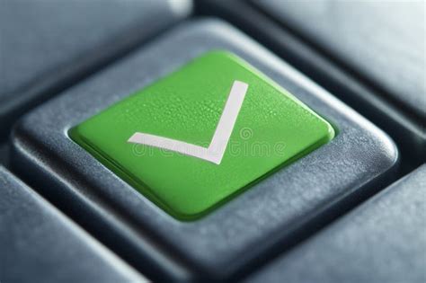 Green Checkmark In Checkbox Signifying Completion Or Approval On