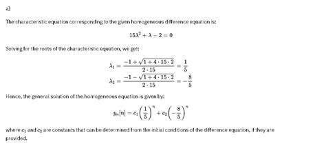 [solved] use matlab 2 consider the discrete time lti system 15y[n