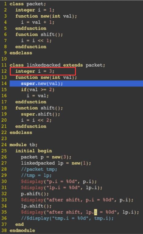 Systemverilog学习笔记七class Packet Integer I 1 Function Integer Get