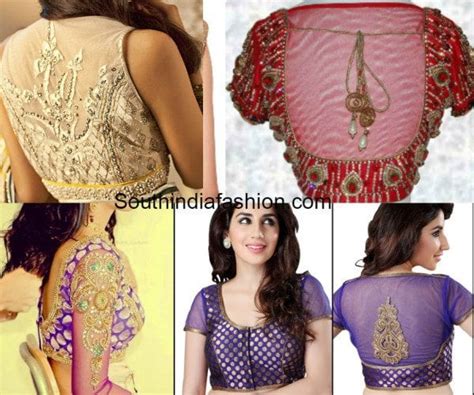 Sheer Blouse Patterns That Go Well With Your Kanjeevarams