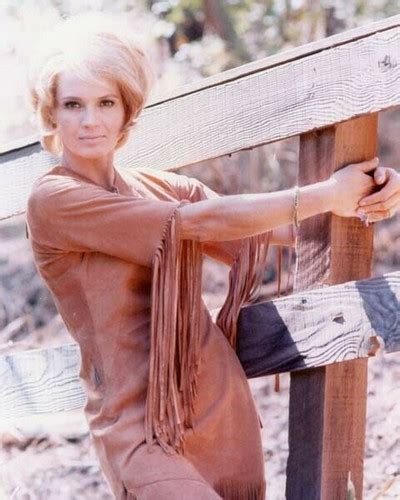 Angie Dickinson Poses On Fence 1971 Pretty Maids All In A Row 8x10 Inch