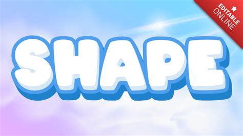 Shape Cloud Text Effect Generator